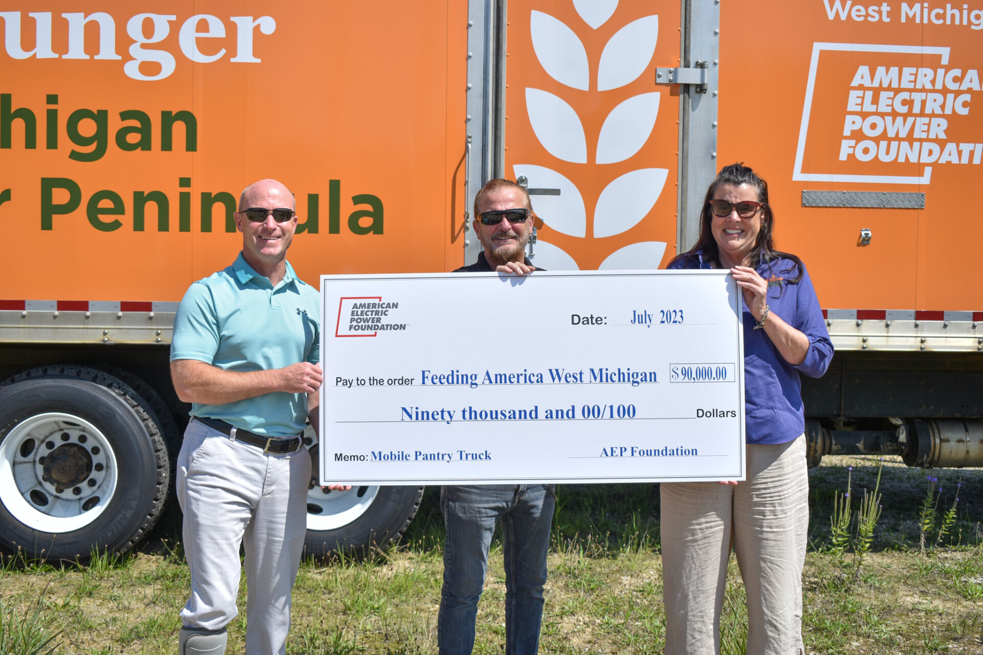 The American Electric Power Foundation Grant Provides Truck To Support